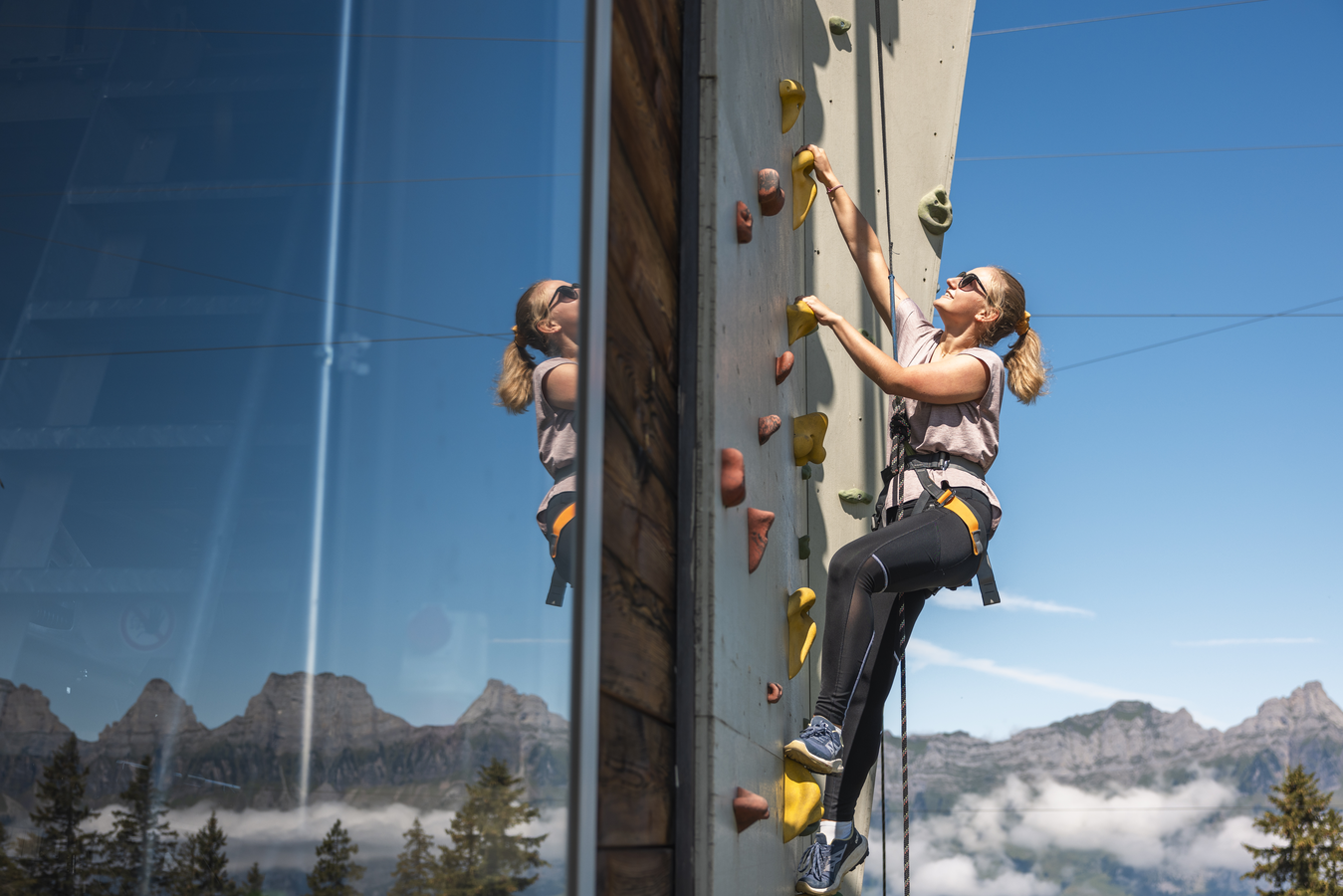CLiiMBER climbing tower on Flumserberg | Bergbahnen Flumserberg AG