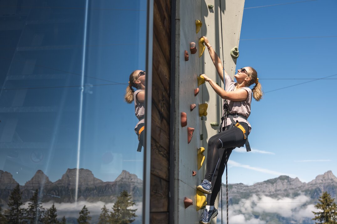 CLiiMBER climbing tower on Flumserberg | Bergbahnen Flumserberg AG